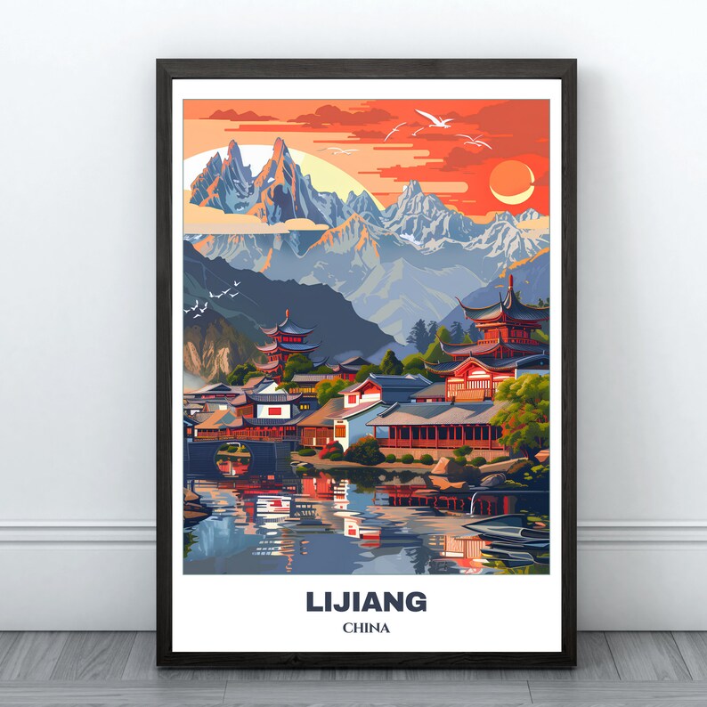 Lijiang Printable Travel Poster - China Travel Poster - Insta Download ...