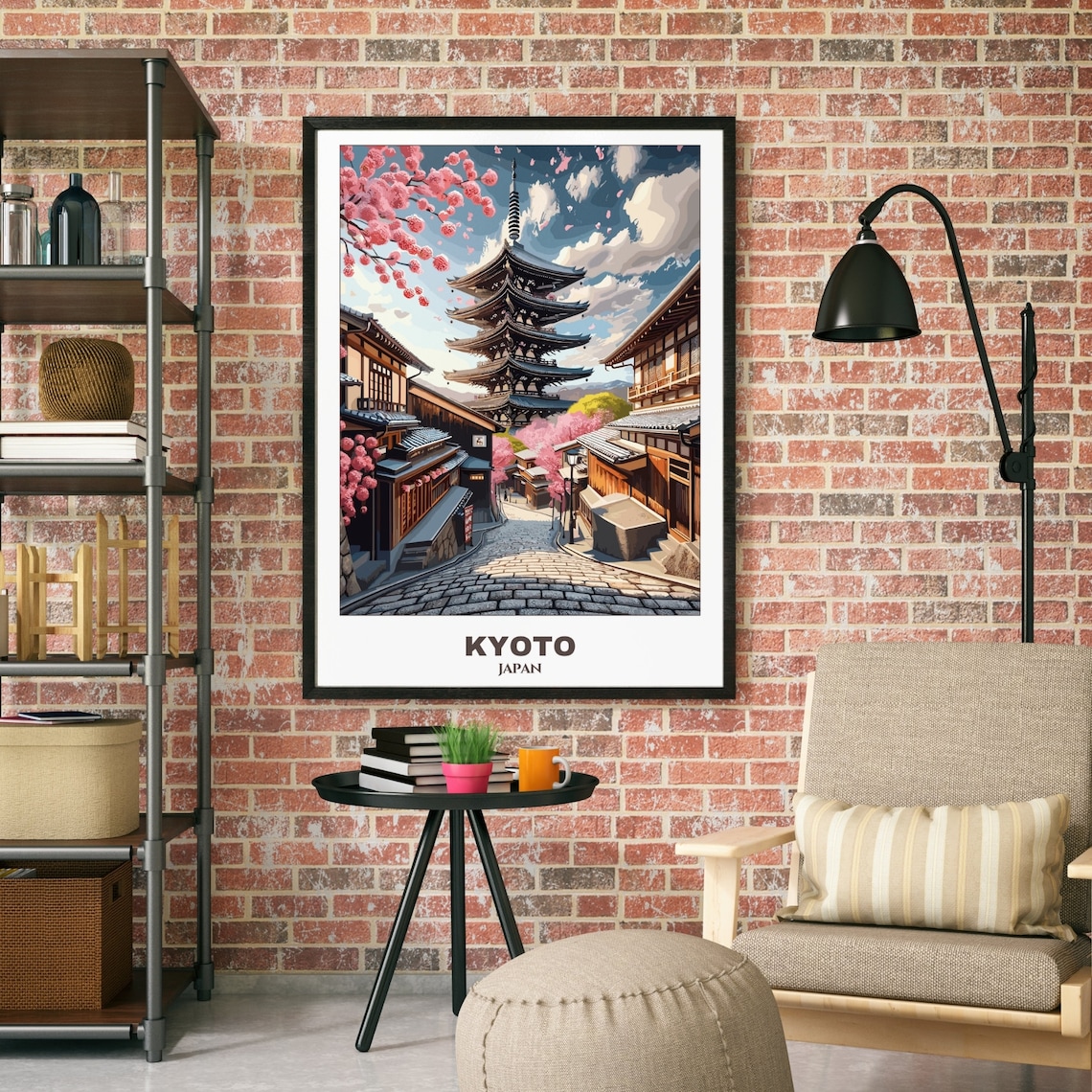 Kyoto Travel Printable Poster Japantravel Poster cityscape Painting ...