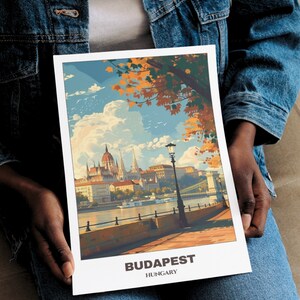 Budapest Travel Printable Poster - Hungary Travel Poster -citycape ...