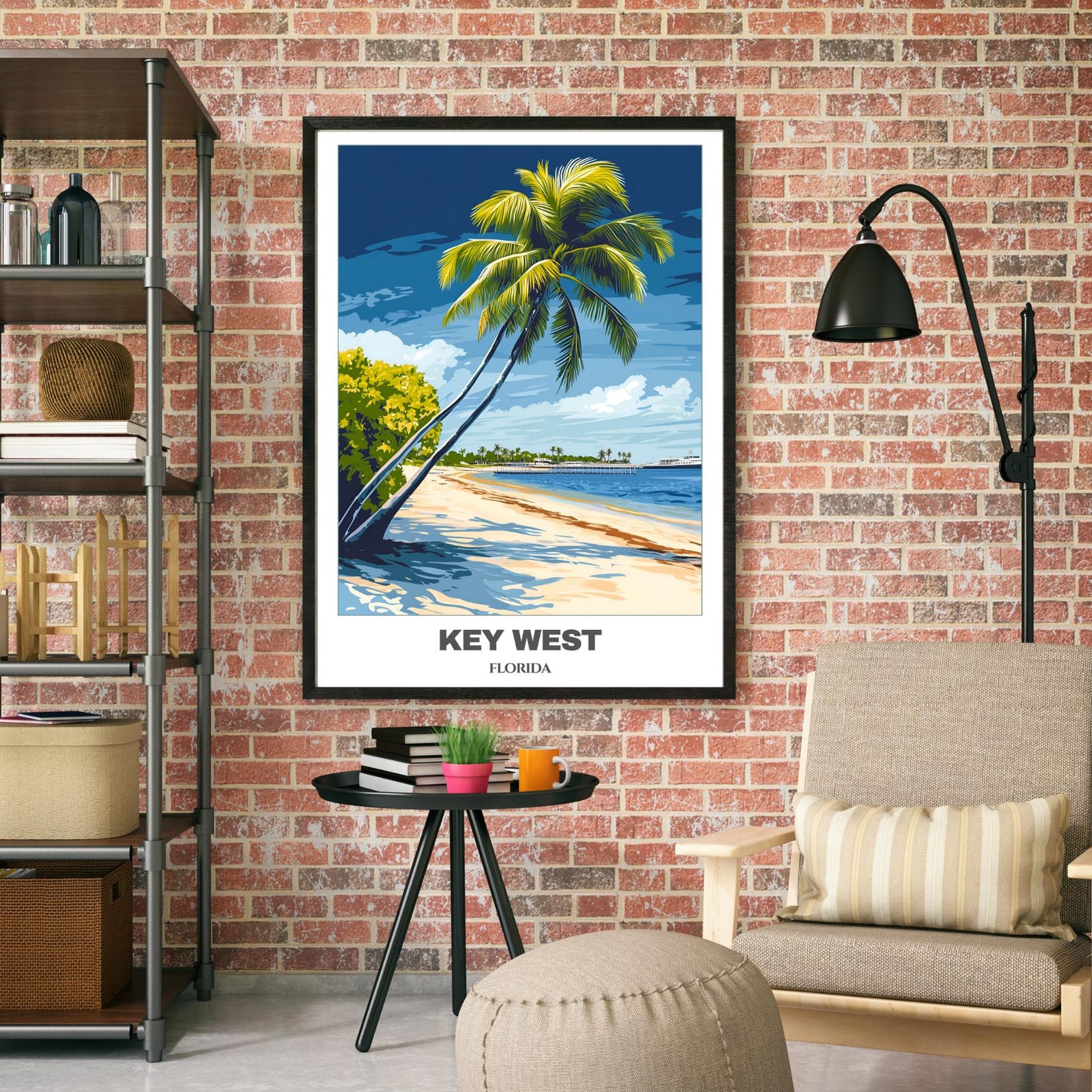 Key West Printable Travel Poster - Florida Travel Poster - Digital ...