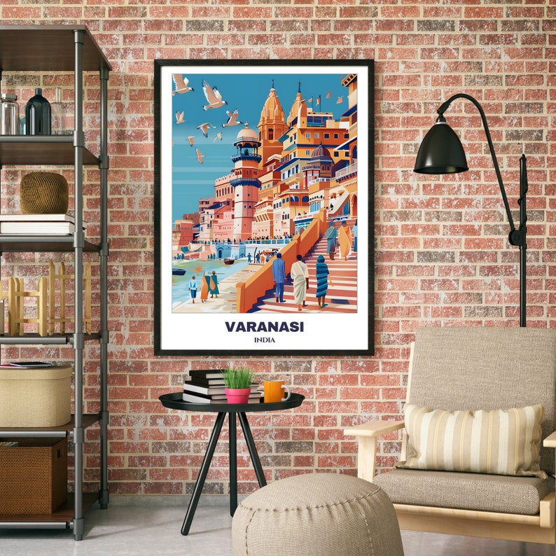 Varanasi Travel Printable Poster - India Travel Poster -varanasi ...