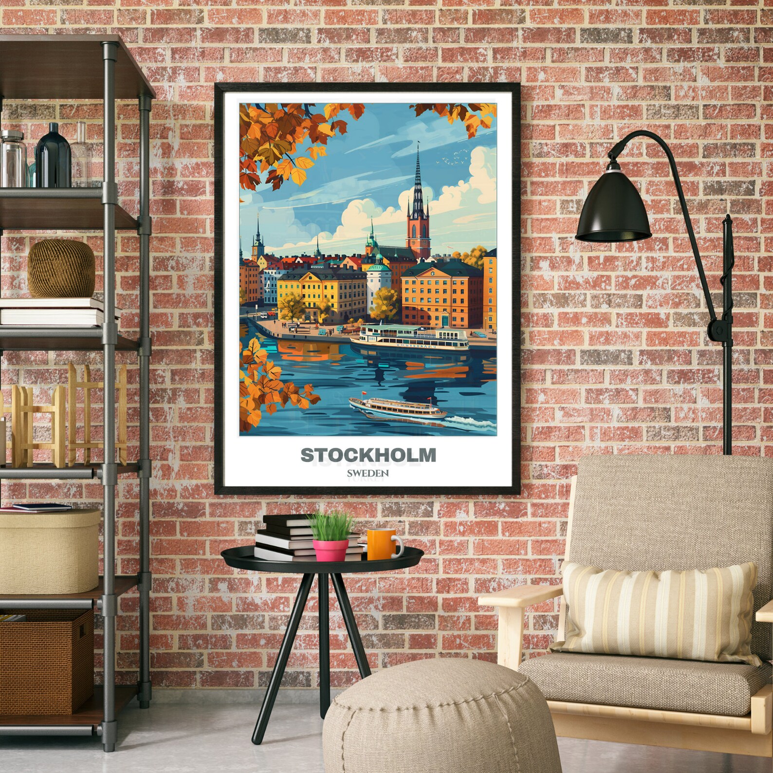 Stockholm Travel Printable Poster -sweden Travel Poster -citycape ...