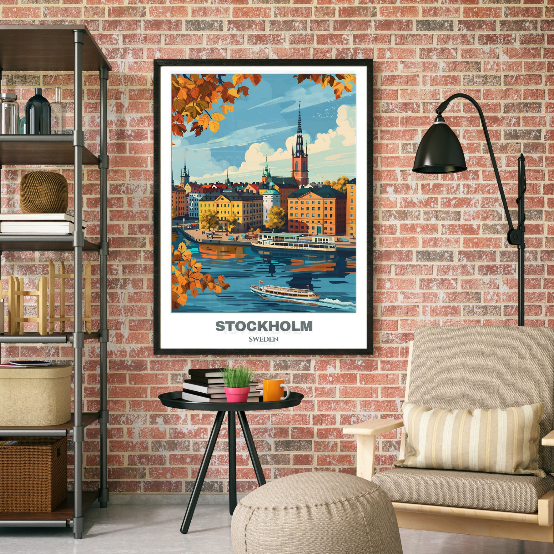 Stockholm Travel Printable Poster -sweden Travel Poster -citycape ...