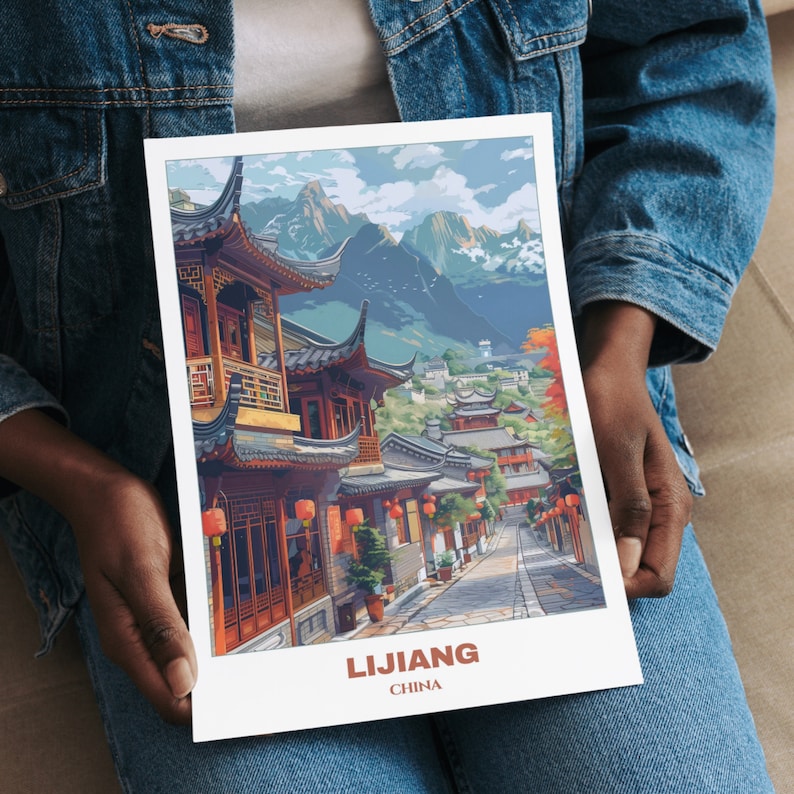 Lijiang Printable Travel Poster China Travel Poster Insta Download ...