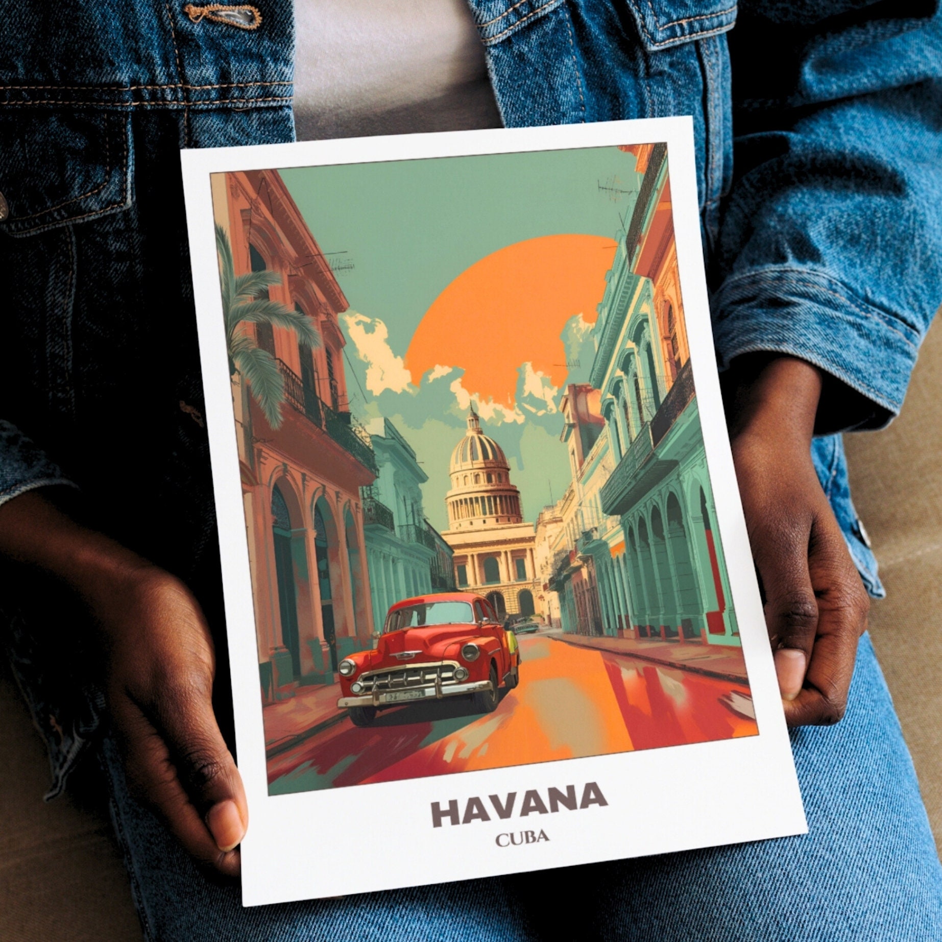 Havana Travel Printable Poster - Cuba Travel Poster - Cityscape ...