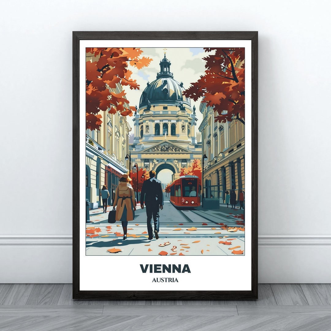 Viennatravel Printable Poster Austria Travel Poster Citycape Painting ...