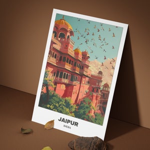 Jaipur Travel Printable Poster - India Travel Poster -cityscape ...