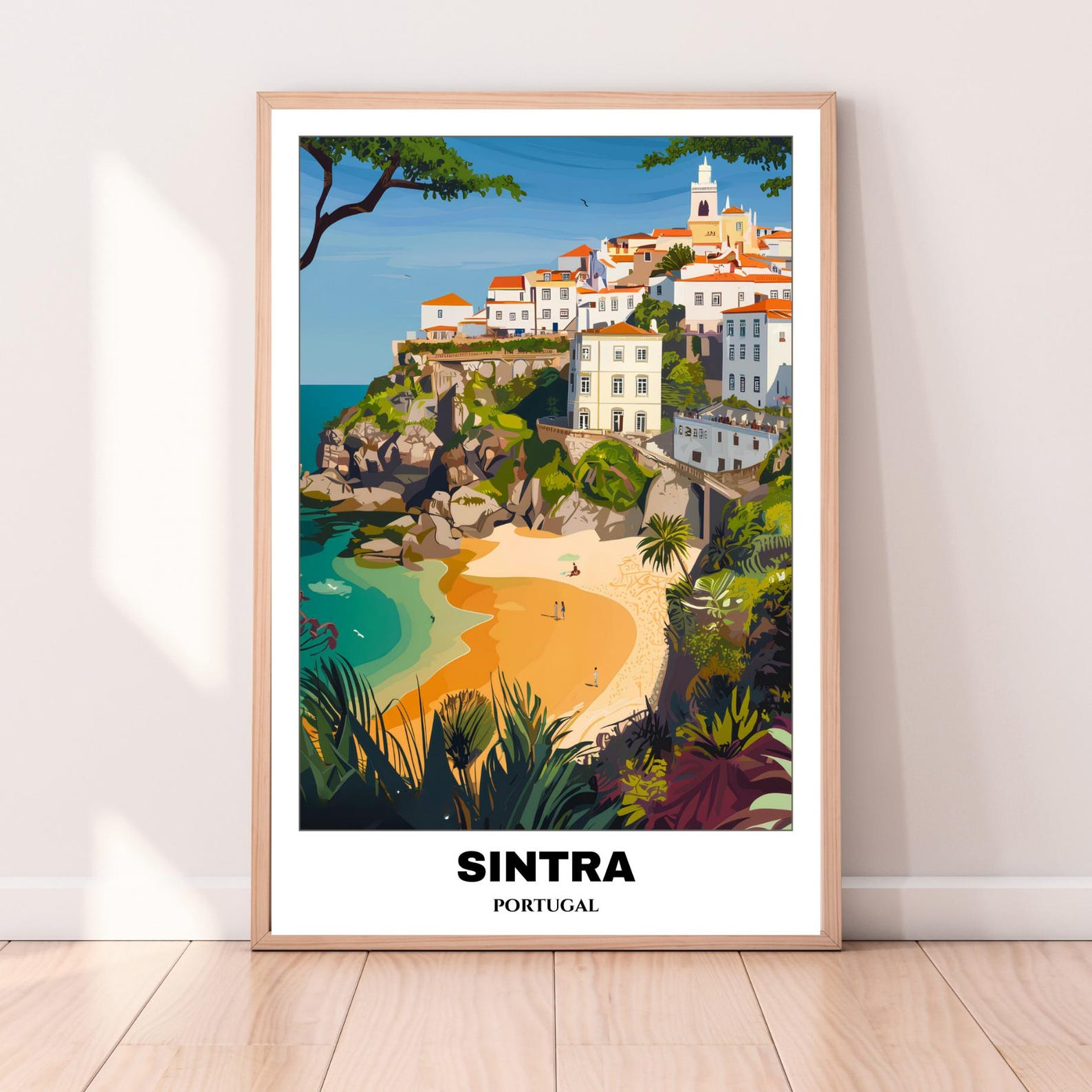 Sintra Travel Printable Poster - Portugal Travel Poster - Cityscape ...