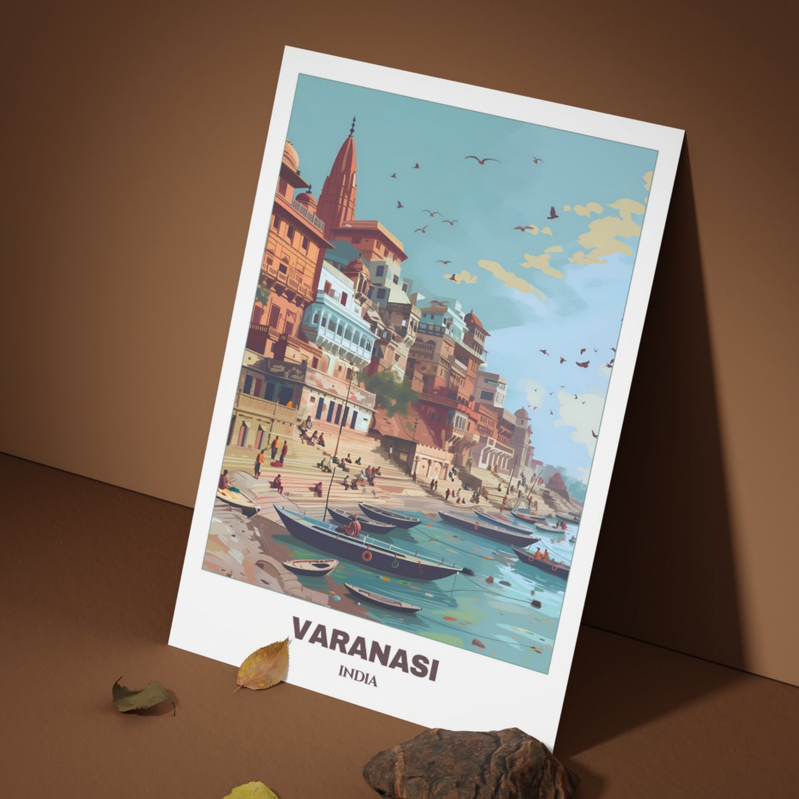 Varanasi Travel Printable Poster - India Travel Poster -varanasi ...