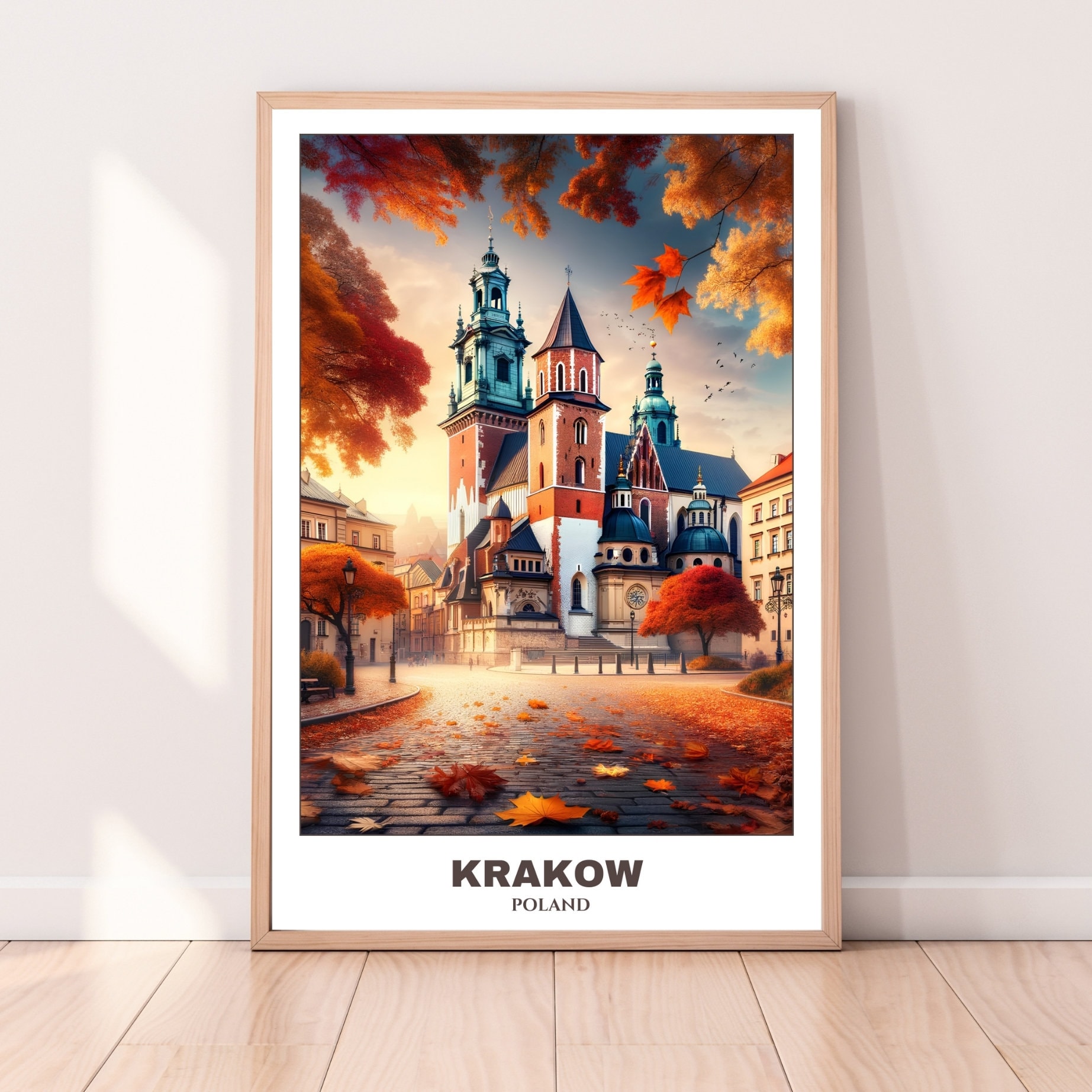 KRAKOW Travel Printable Poster - Poland Travel Poster - Krakow Painting ...