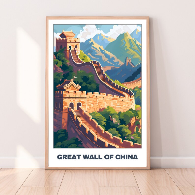 Great Wall of China Travel Printable Poster - China Travel Poster ...