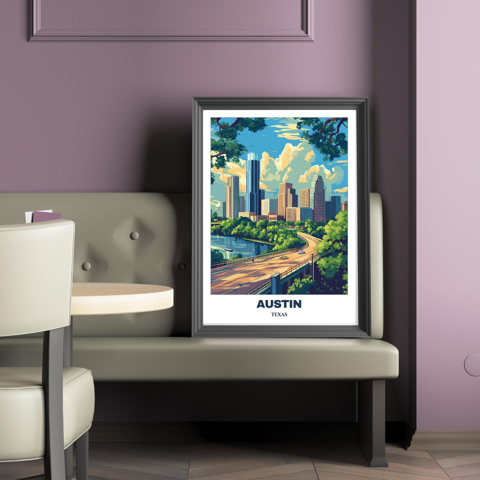 Austin Printable Travel Poster - Texas Travel Poster -digital Print ...