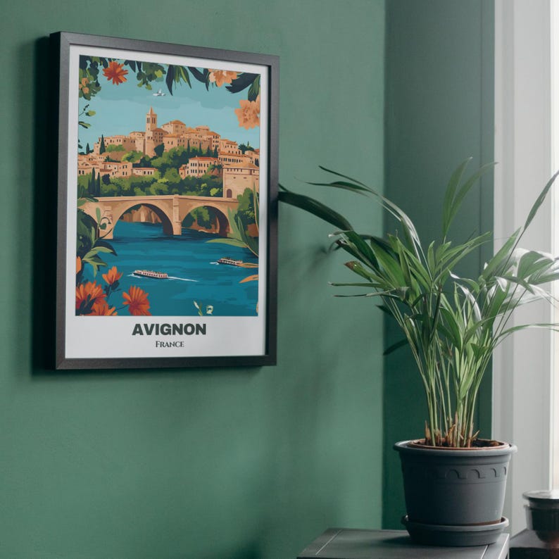 Avignon Travel Printable Poster - Francetravel Poster - Citycape ...