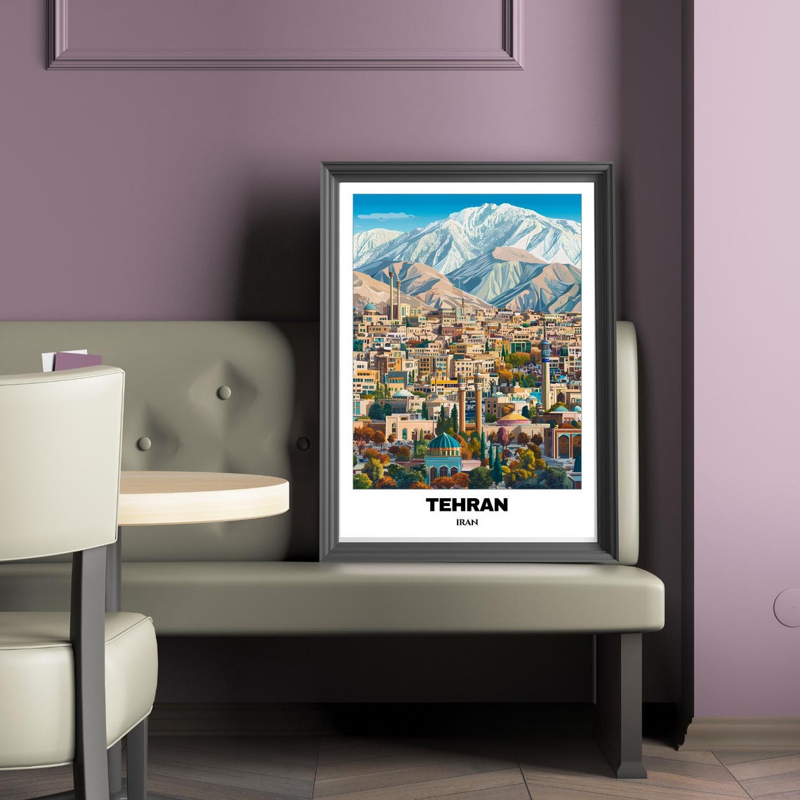 Tehran Travel Printable Poster - Iran Travel Poster - Cityscape ...