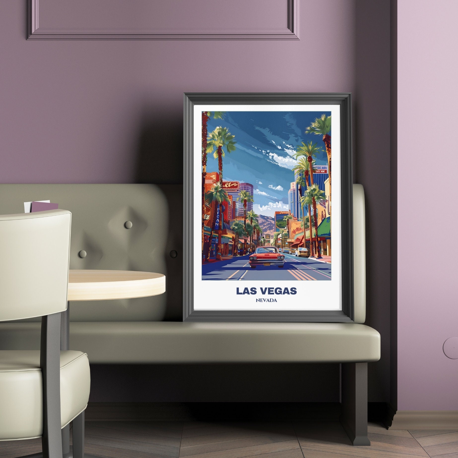 Las Vegas Travel Printable Poster Nevada Travel Poster Las Vegas ...