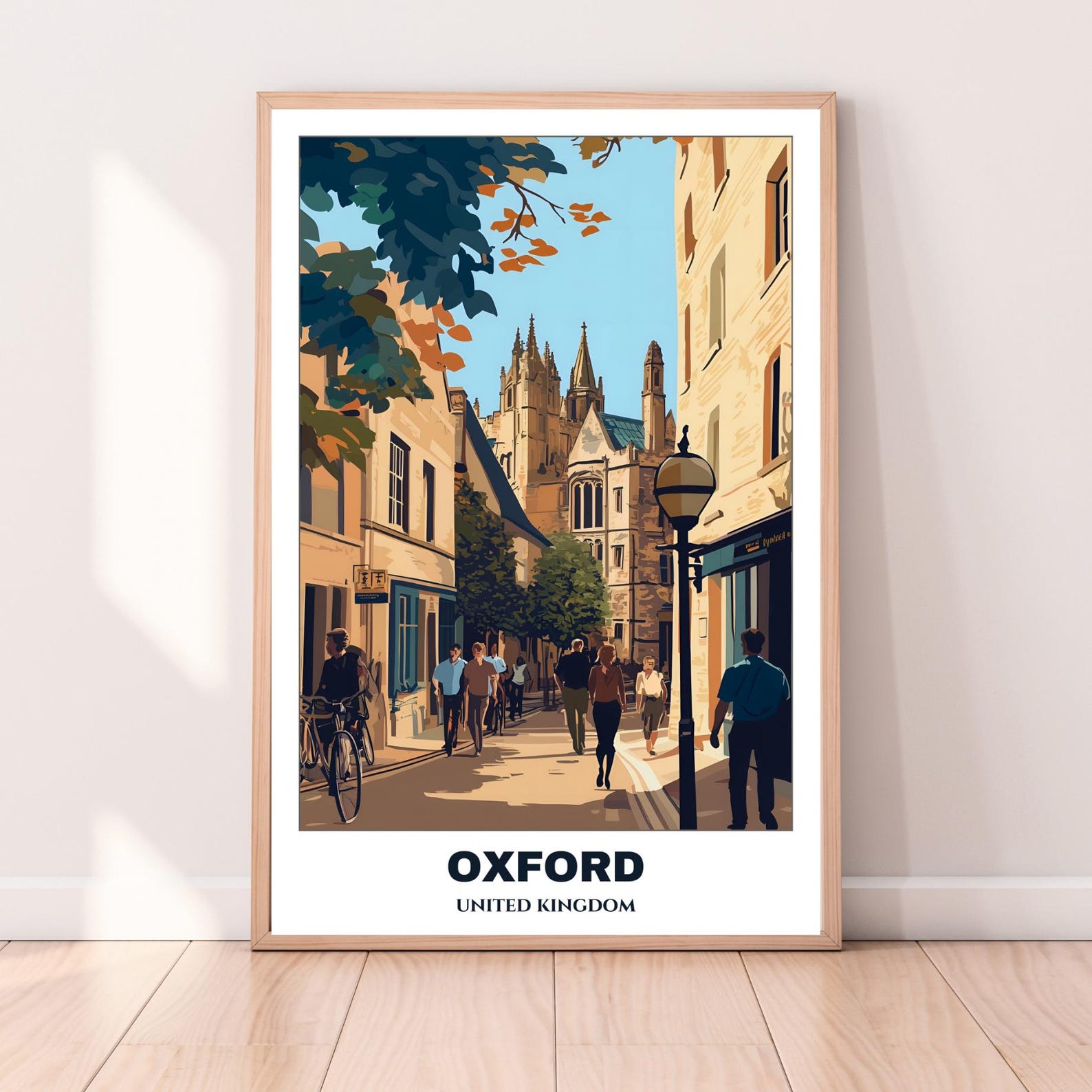 Oxford Travel Printable Poster - United Kingdom Travel Poster ...