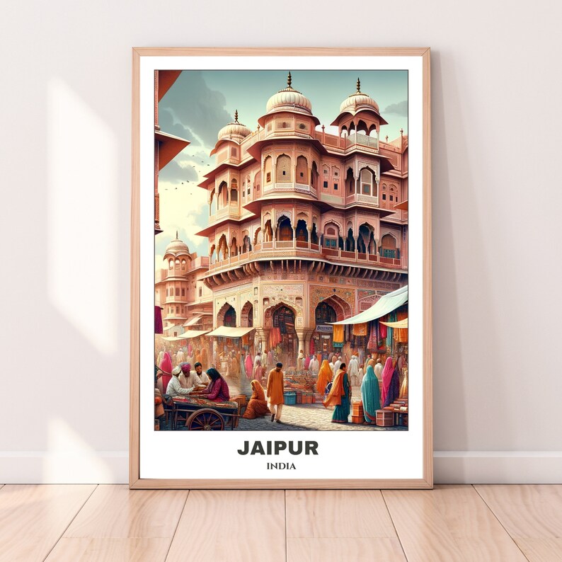 Jaipur Travel Printable Poster - India Travel Poster -cityscape ...