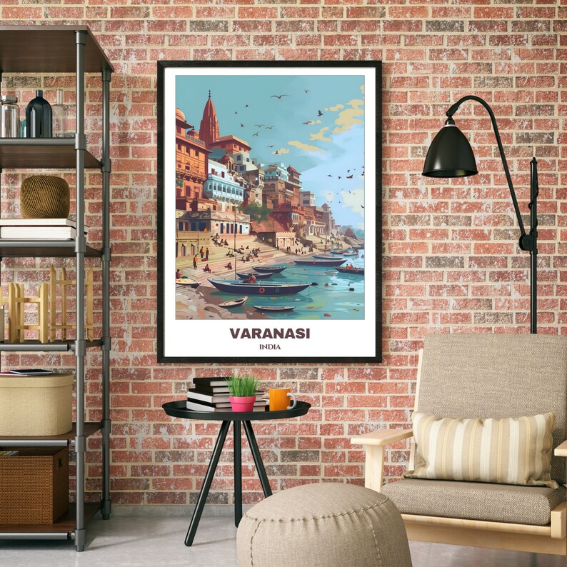 Varanasi Travel Printable Poster - India Travel Poster -varanasi ...