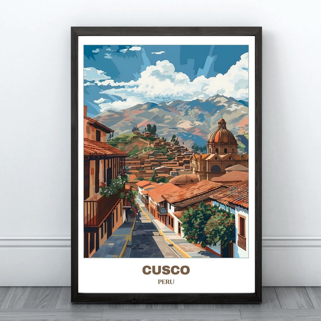 Cusco Travel Printable Poster -peru Travel Poster -cusco Painting ...