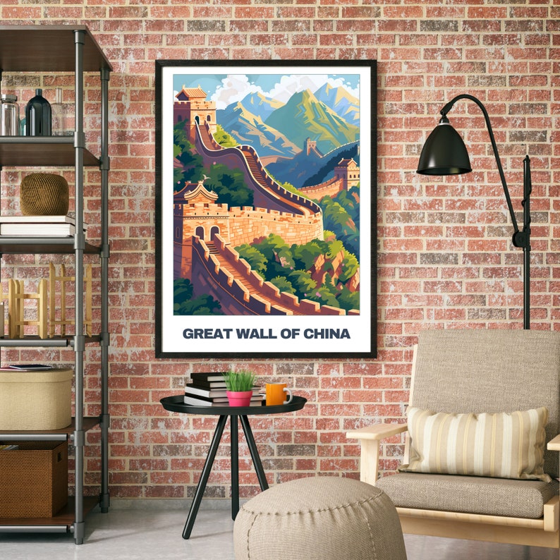 Great Wall of China Travel Printable Poster - China Travel Poster ...