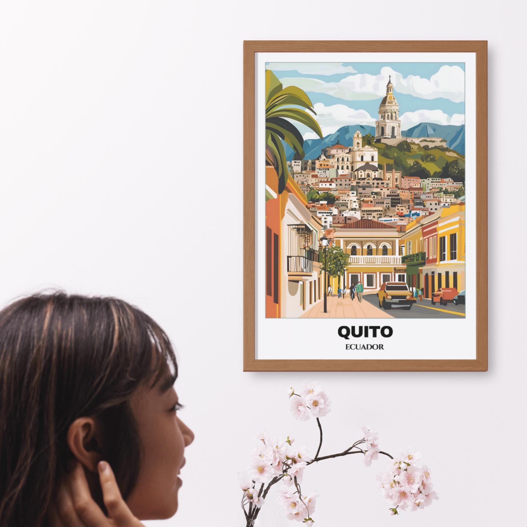 Quito Travel Printable Poster - Ecuador Travel Poster - Citycape ...
