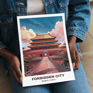 Forbidden City Travel Printable Poster - China Travel Poster -forbidden ...