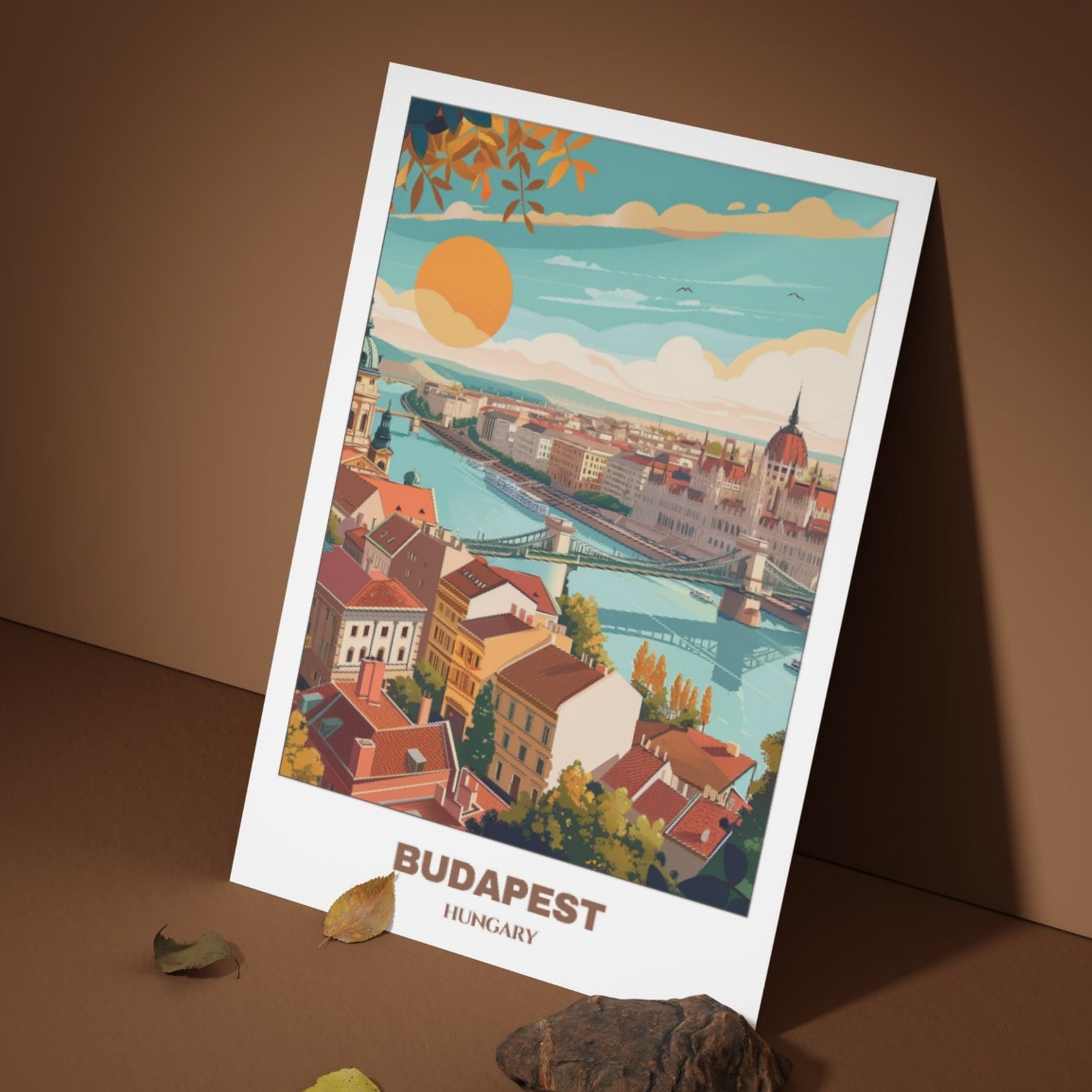 Budapest Travel Printable Poster - Hungary Travel Poster -citycape ...