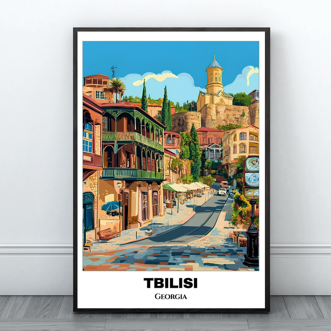 Tbilisi Travel Printable Poster - Georgia Travel Poster -cityscape Painting -digital Print Wall ...