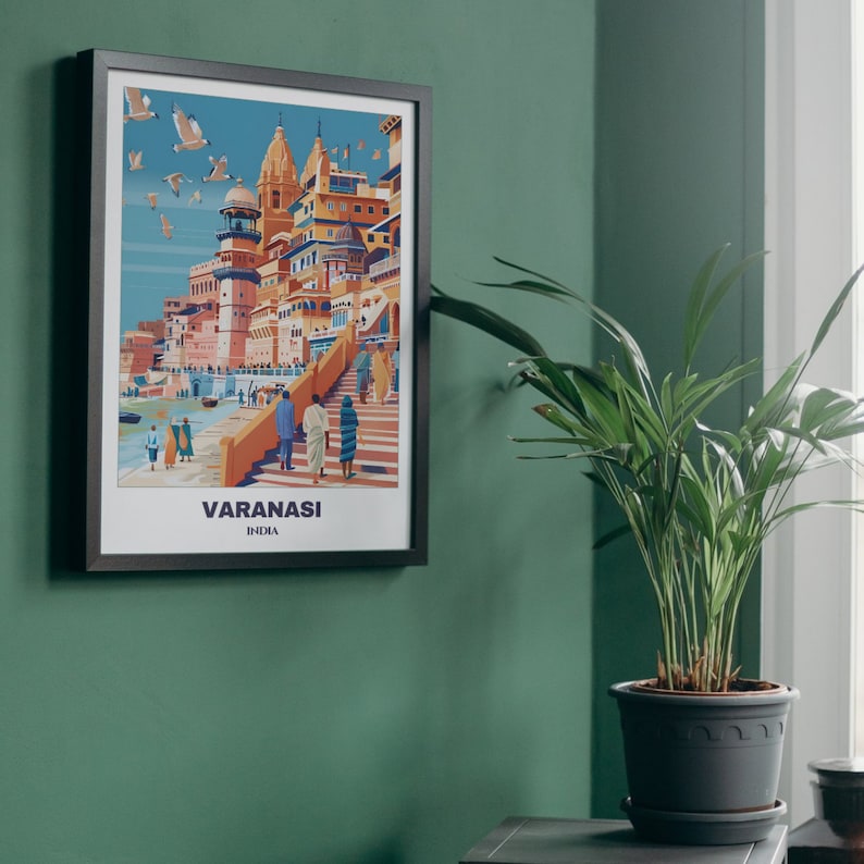 Varanasi Travel Printable Poster - India Travel Poster -varanasi ...
