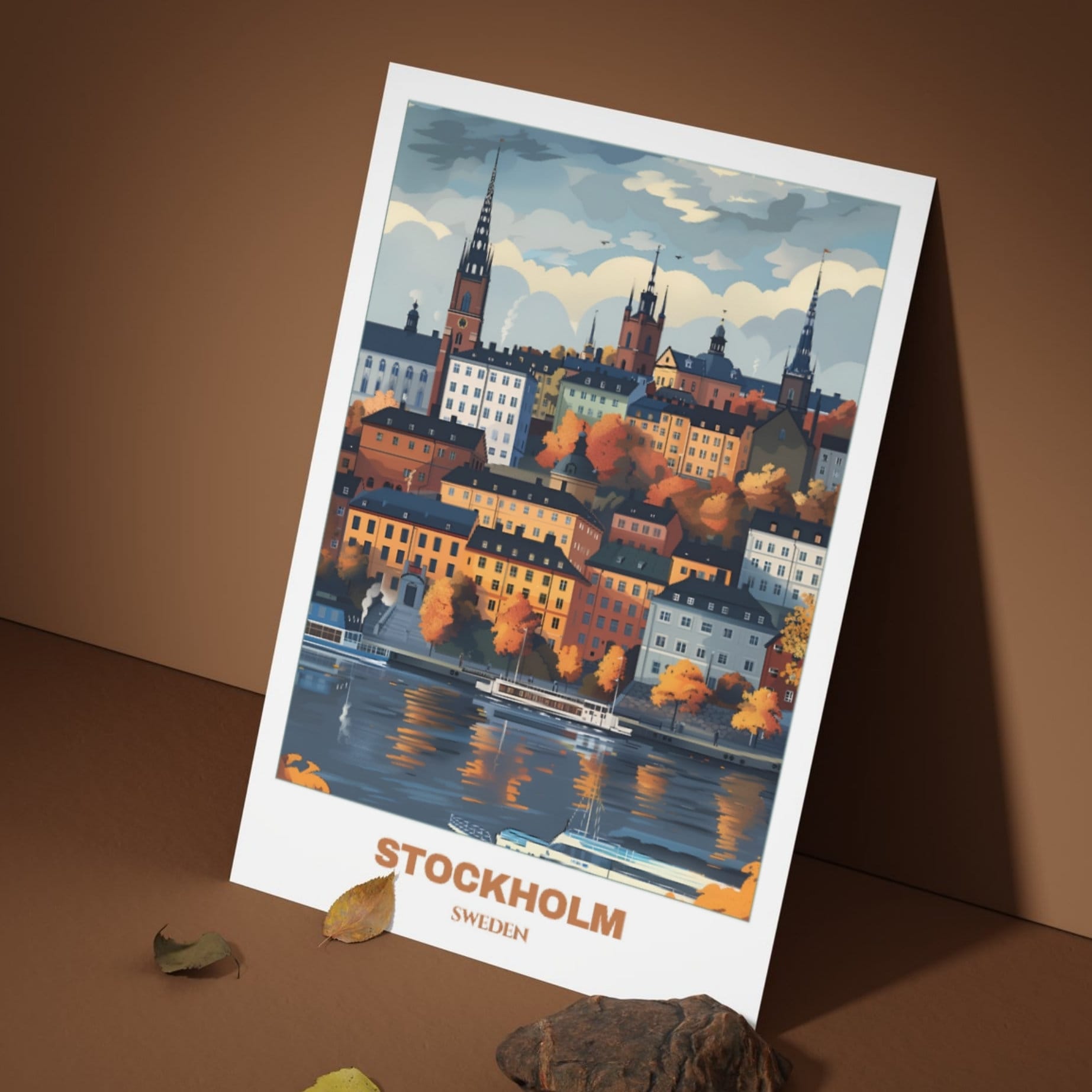 Stockholm Travel Printable Poster -sweden Travel Poster -citycape ...