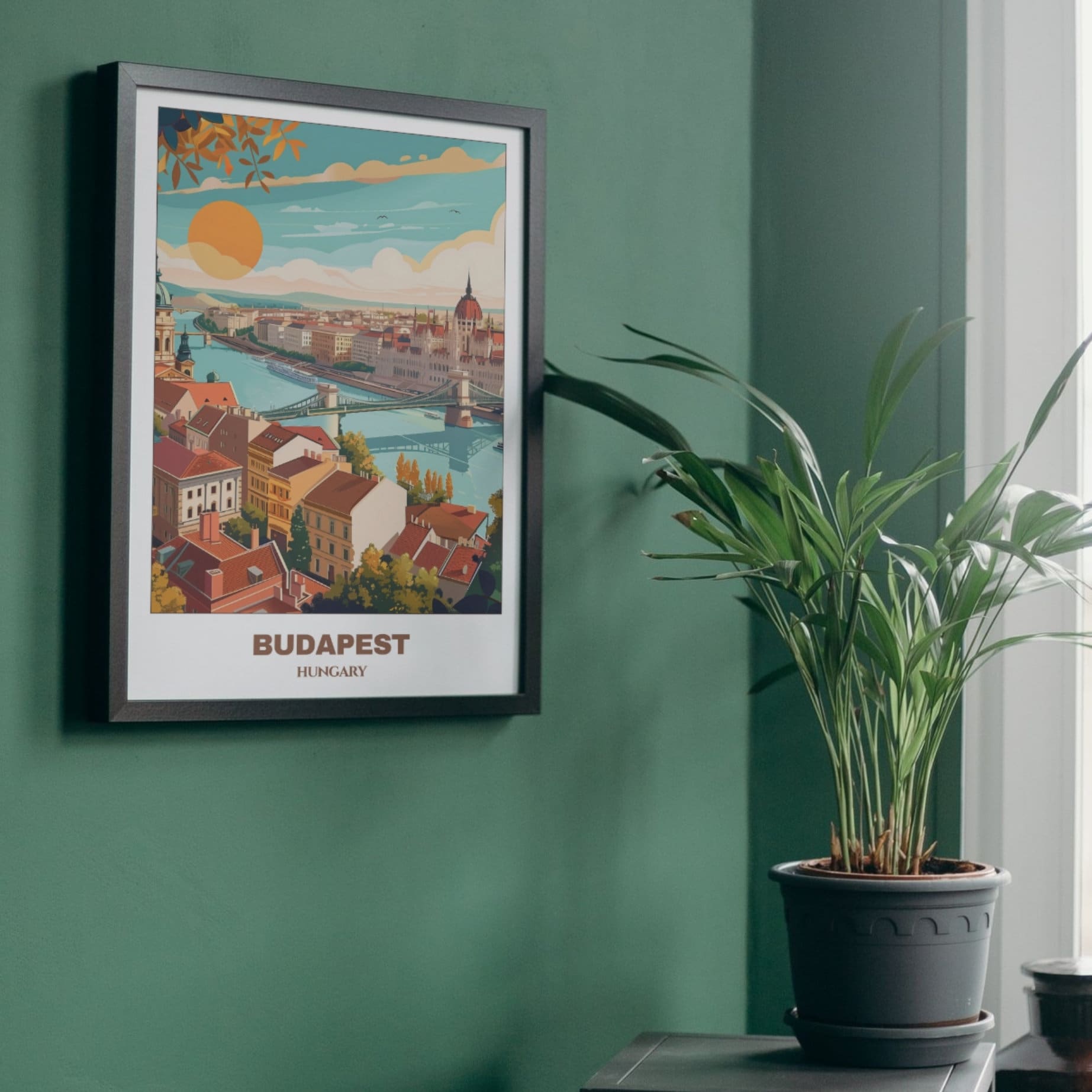 Budapest Travel Printable Poster - Hungary Travel Poster -citycape ...