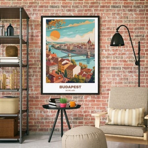 Budapest Travel Printable Poster - Hungary Travel Poster -citycape ...