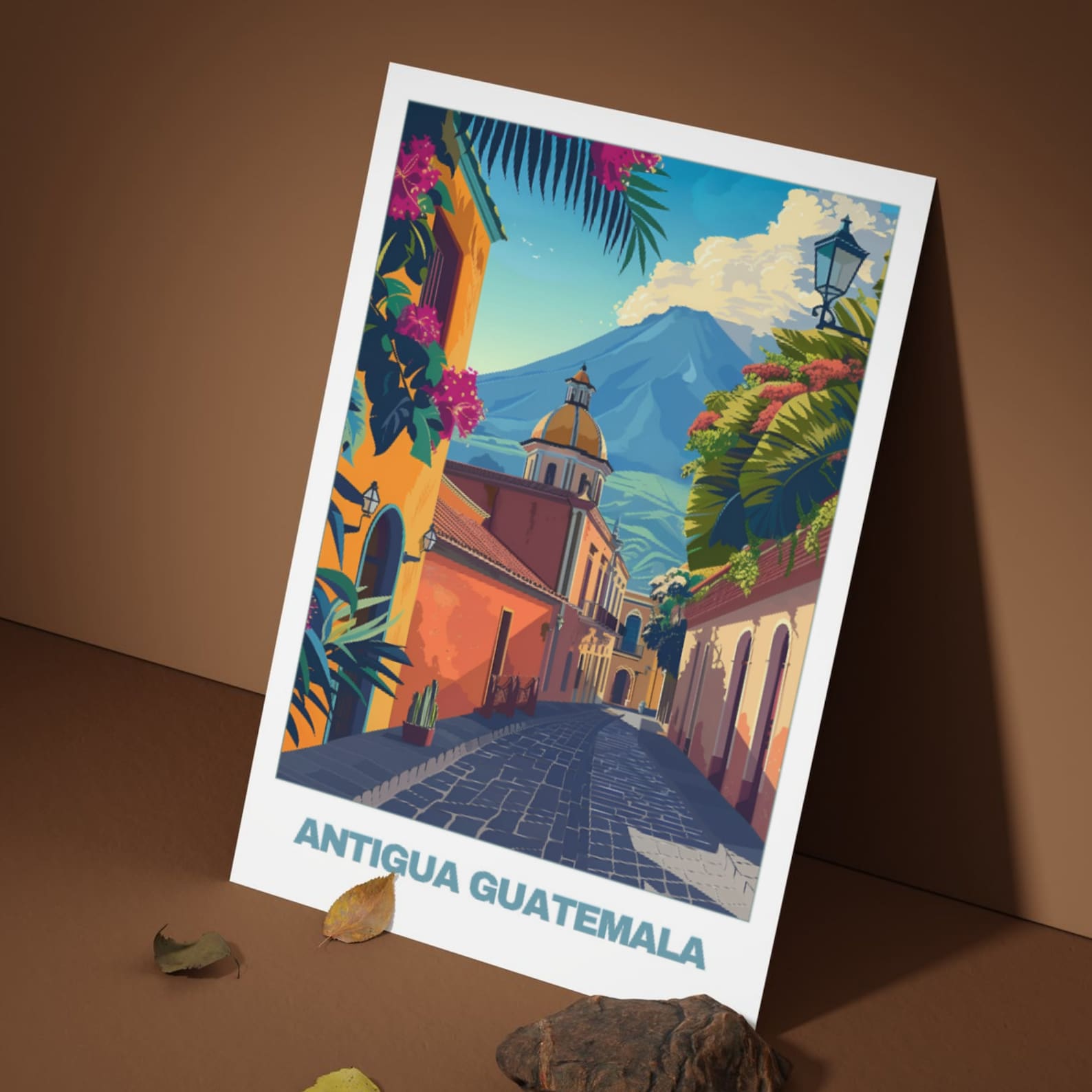 Antigua Guatemala Travel Printable Poster - Guatemala Travel Poster ...