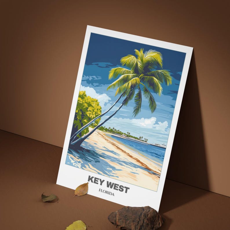 Key West Printable Travel Poster - Florida Travel Poster - Digital ...