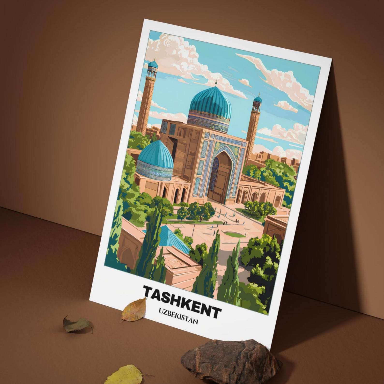 Tashkent Travel Printable Poster - Uzbekistan Travel Poster - Cityscape ...