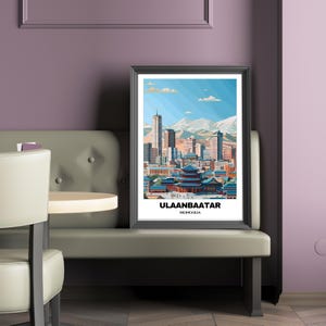 Ulaanbaatar Travel Printable Poster - Mongolia Travel Poster ...