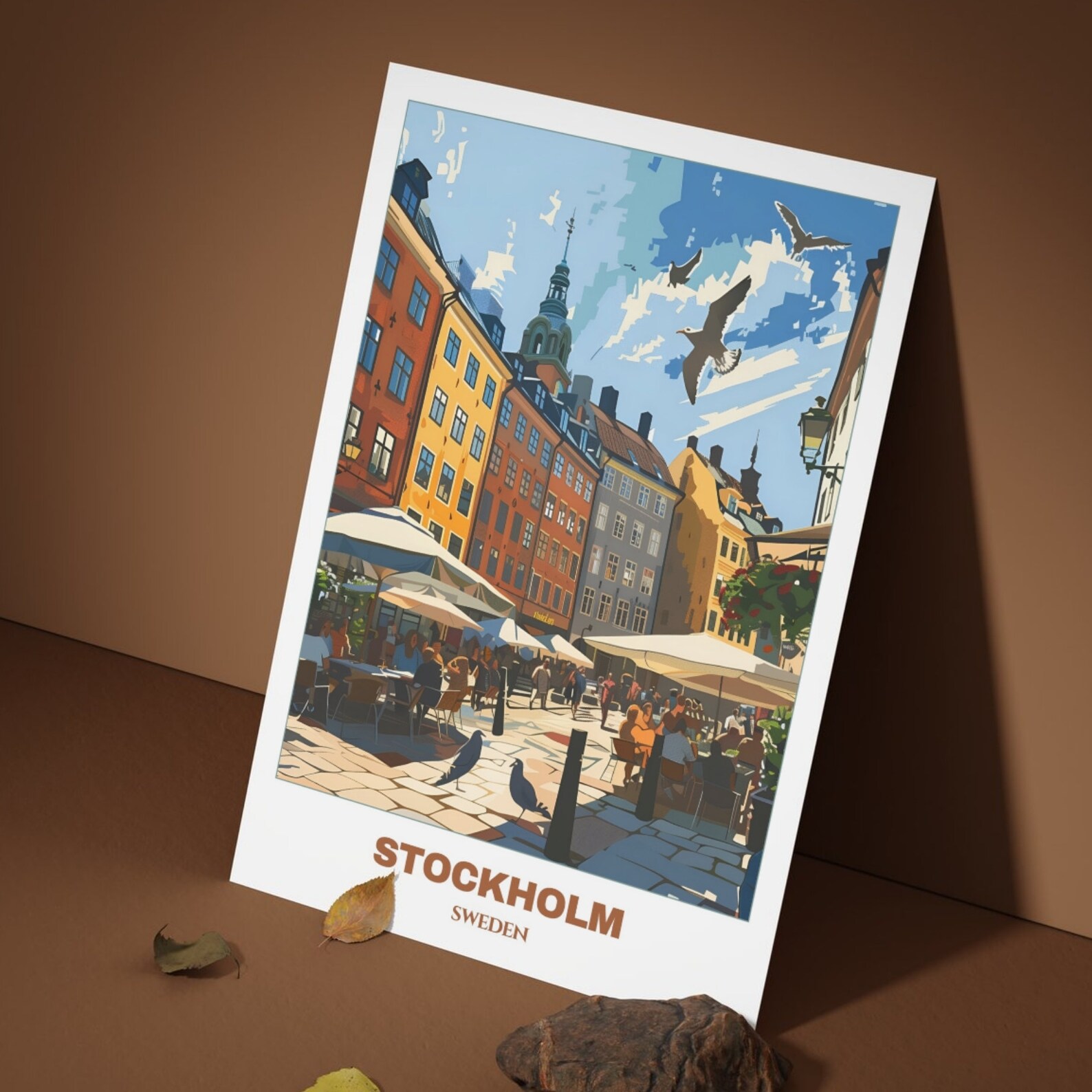 Stockholm Travel Printable Poster -sweden Travel Poster -citycape ...