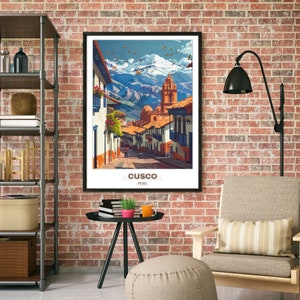 Cusco Travel Printable Poster -peru Travel Poster -cusco Painting ...