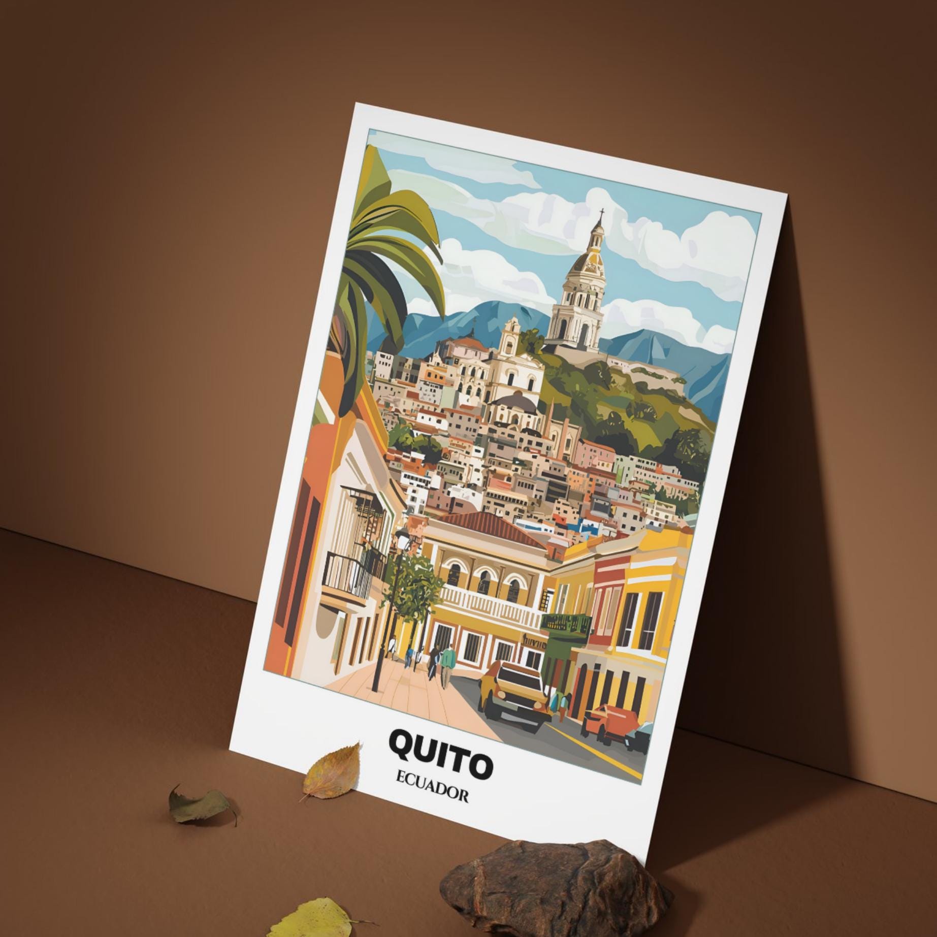 Quito Travel Printable Poster - Ecuador Travel Poster - Citycape ...