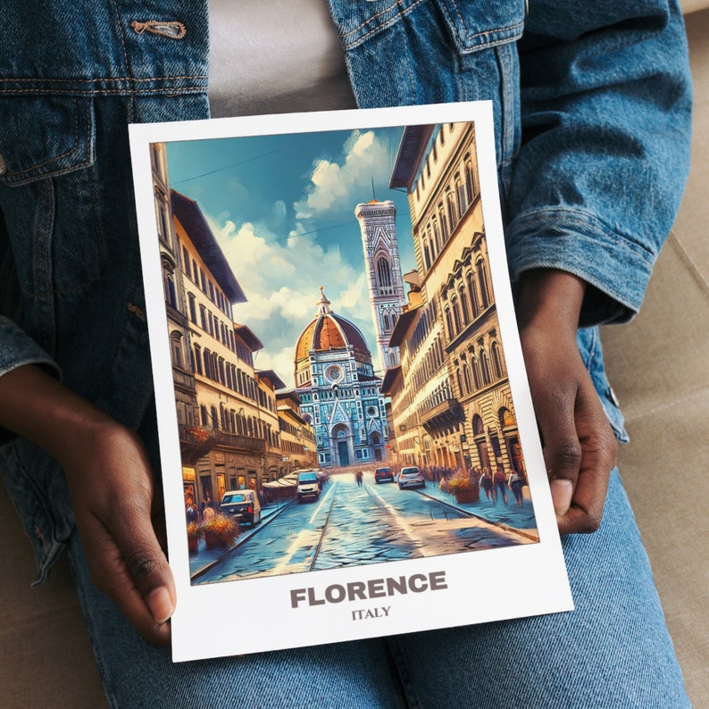 Florence Travel Printable Poster -italy Travel Poster -cityscape ...