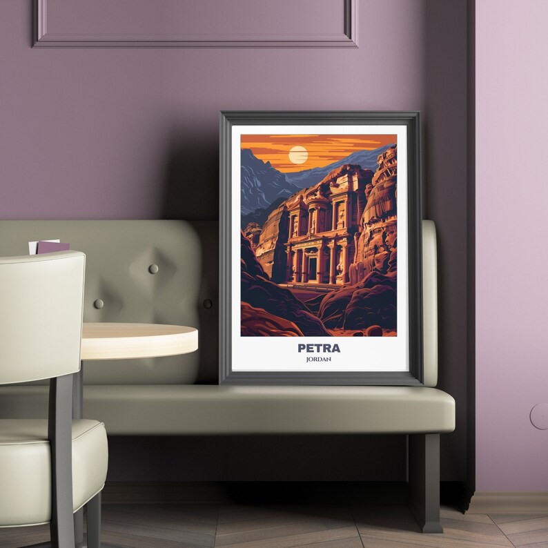 Petra Travel Printable Poster - Jordan Travel Poster - Cityscape ...