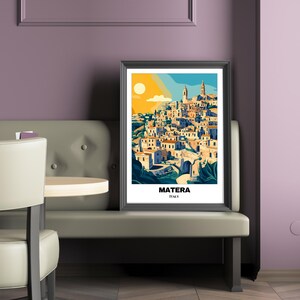 Matera Travel Printable Poster - Italy Travel Poster - Citycape ...