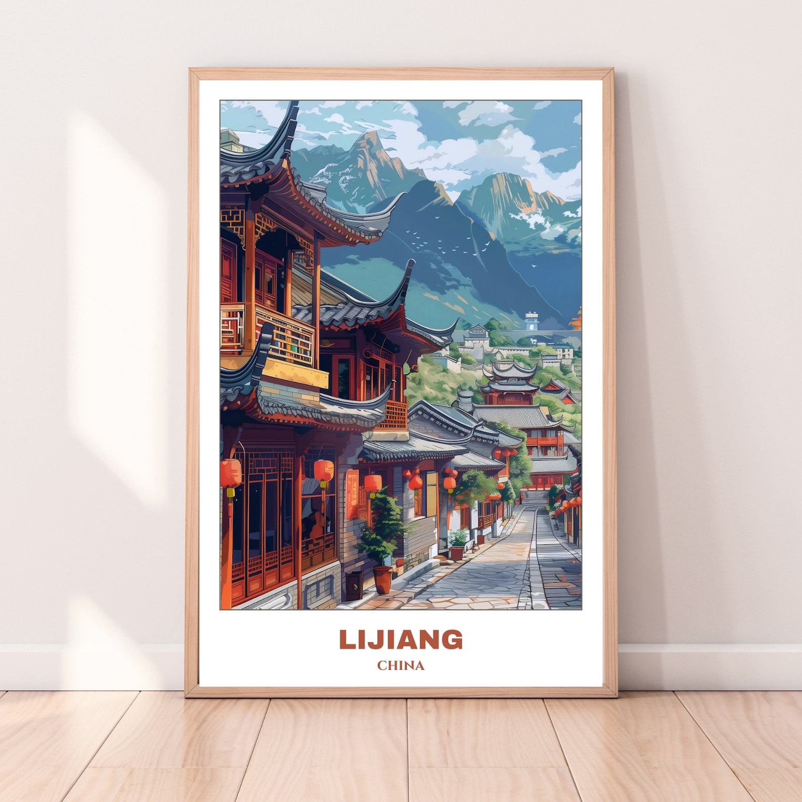Lijiang Printable Travel Poster - China Travel Poster - Insta Download ...