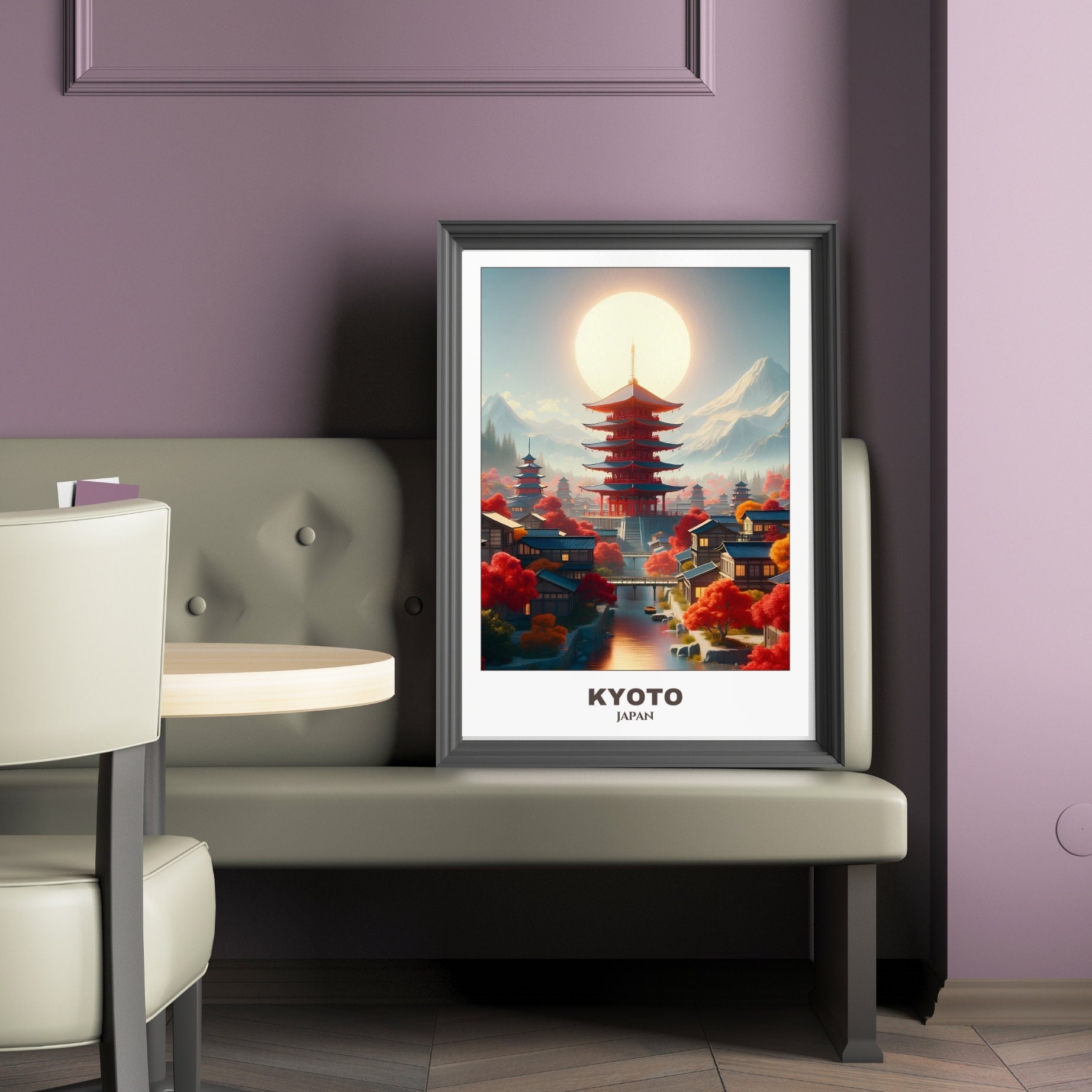 Kyoto Travel Printable Poster - Japantravel Poster -cityscape Painting ...