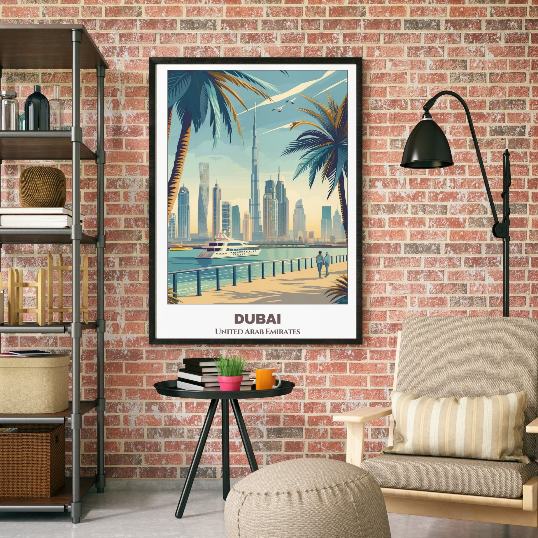Dubai Travel Printable Poster -united Arab Emirates Travel Poster ...