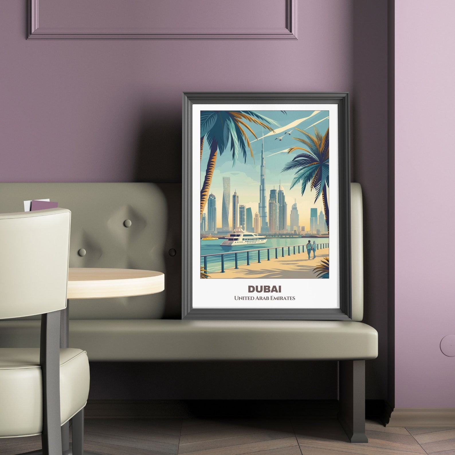 Dubai Travel Printable Poster -united Arab Emirates Travel Poster ...
