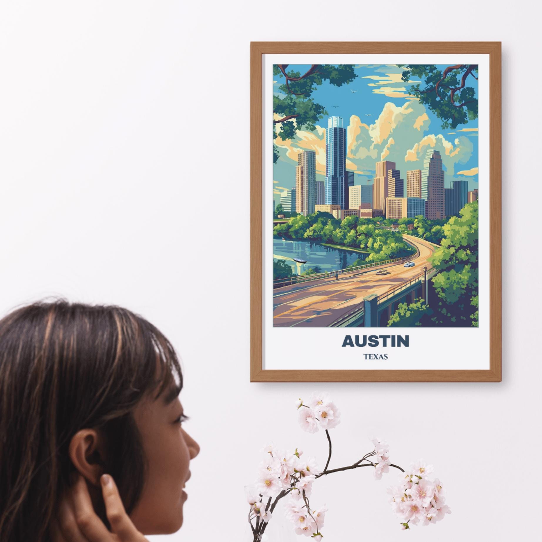 Austin Printable Travel Poster - Texas Travel Poster -digital Print ...