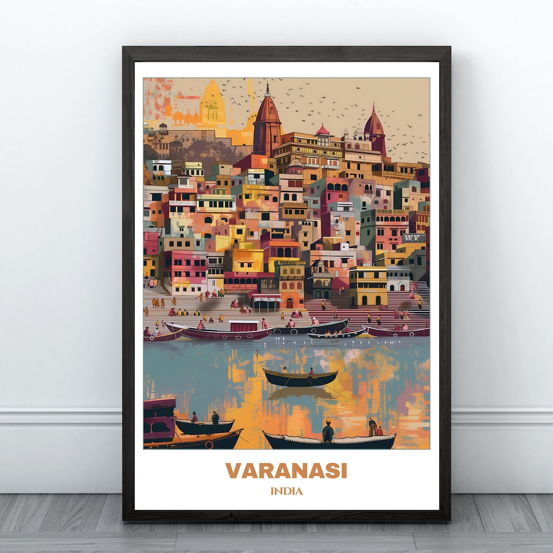 Varanasi Travel Printable Poster - India Travel Poster -varanasi ...