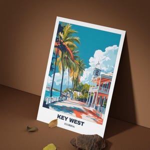 Key West Printable Travel Poster - Florida Travel Poster - Digital ...