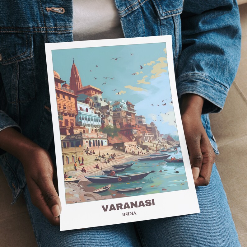Varanasi Travel Printable Poster - India Travel Poster -varanasi ...